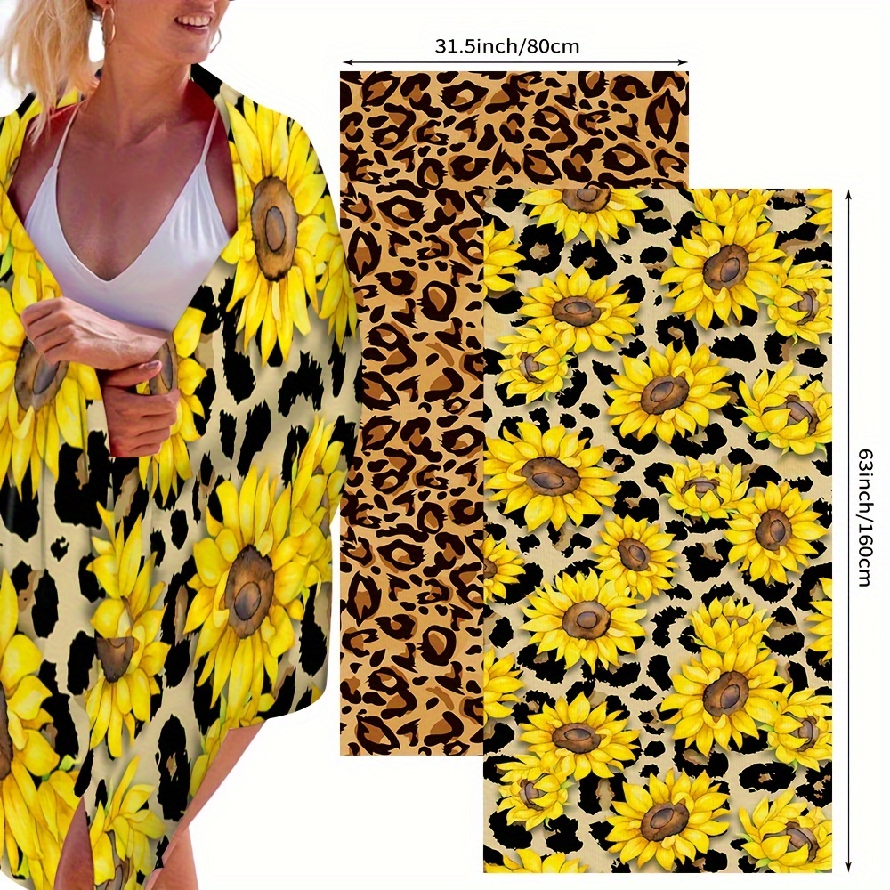 Leopard Printed Beach Towel Absorbent Beach Towel Large Soft - Temu Canada