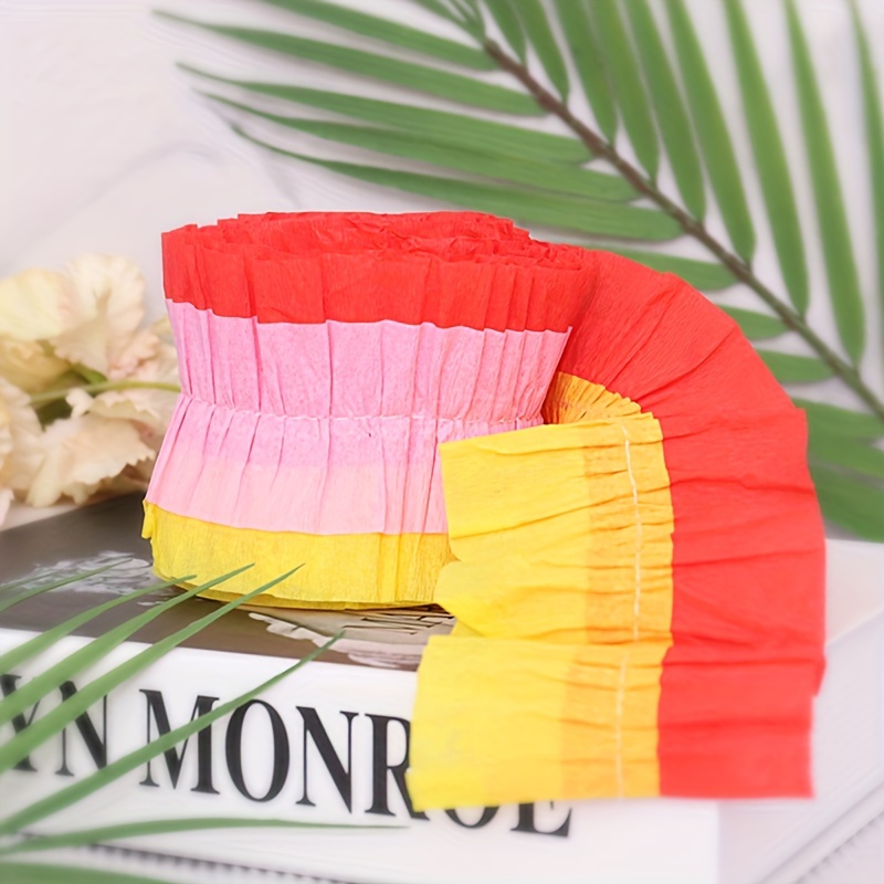 Macaron Crepe Paper Roll Set Pull Flower - Temu Canada