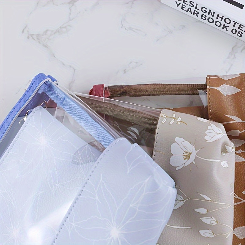 simple elegant makeup bag set travel cosmetic pouch zipper - {region_name}