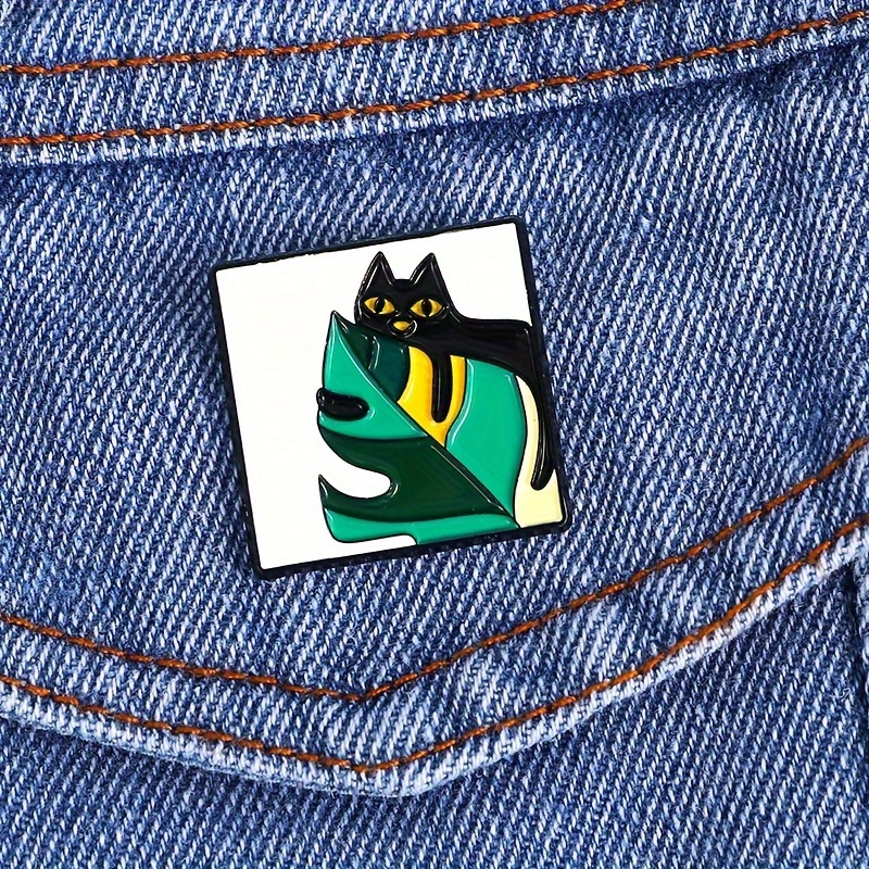Cute Cartoon Black Cat Brooch, Backpack Badge Ornament For Men Women's ...