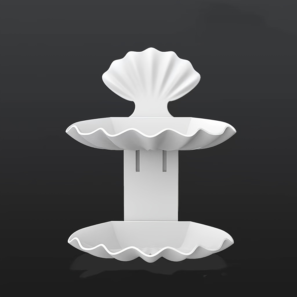 Shell Design Soap Box Free Punching Soap Storage Rack Drain - Temu ...