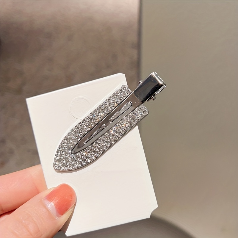 Exquisite Rhinestone Duckbill Clips Vintage Alloy Traceless - Temu New ...