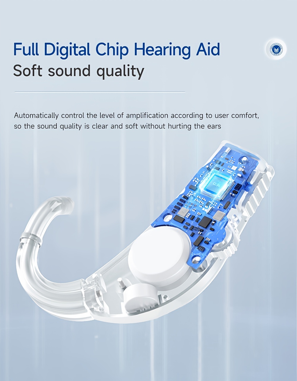 Hearing Aids Sound Amplifier Hearing Aid Deafness Behind Ear - Temu
