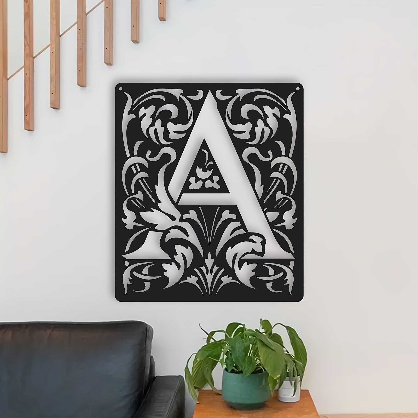 26 letter Mental Decor Mental Wall Art Hanging Mental Decor - Temu ...