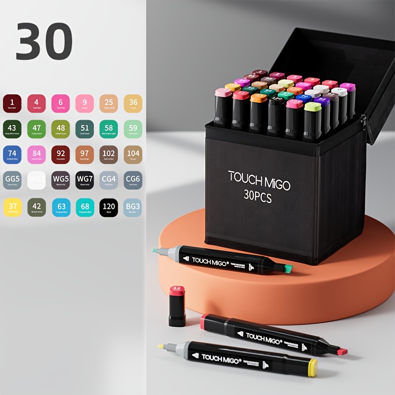 24/30/36/48/60/80 Colors Double Headed Permanent Art Markers - Temu ...