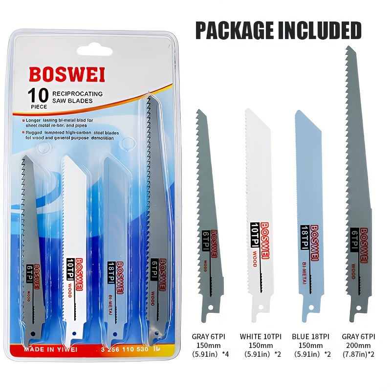 Jig Saw Blades Reciprocating Saw Multi Cutting Wood Metal - Temu United ...