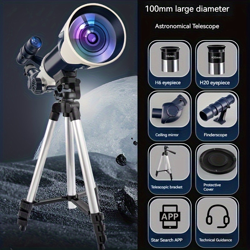 Children's High definition Telescope Alloy Astronomical - Temu Canada