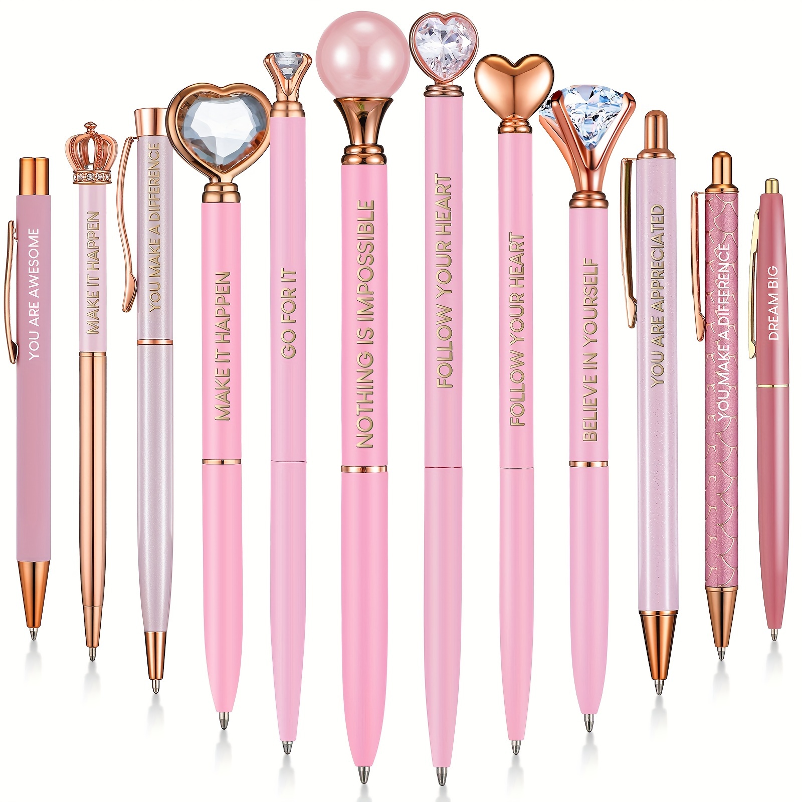 12pcs Motivational Stylus Pen Diamond Quotes Pen Inspirational Pen ...