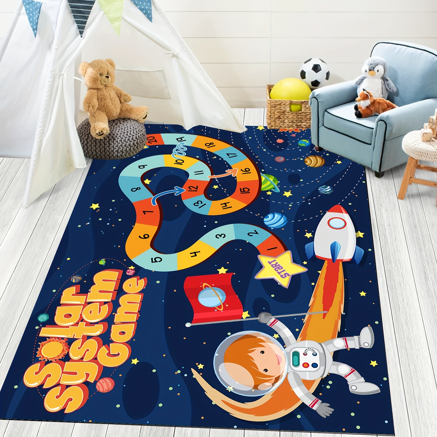 Space Pattern Area Rug Soft Anti slip Funny Floor Rug For - Temu Ireland