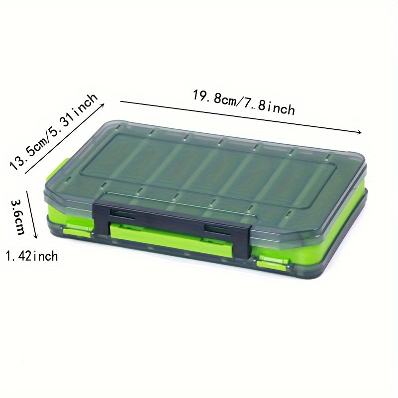 12/14 compartment Fishing Tackle Box Double sided Storage - Temu Australia