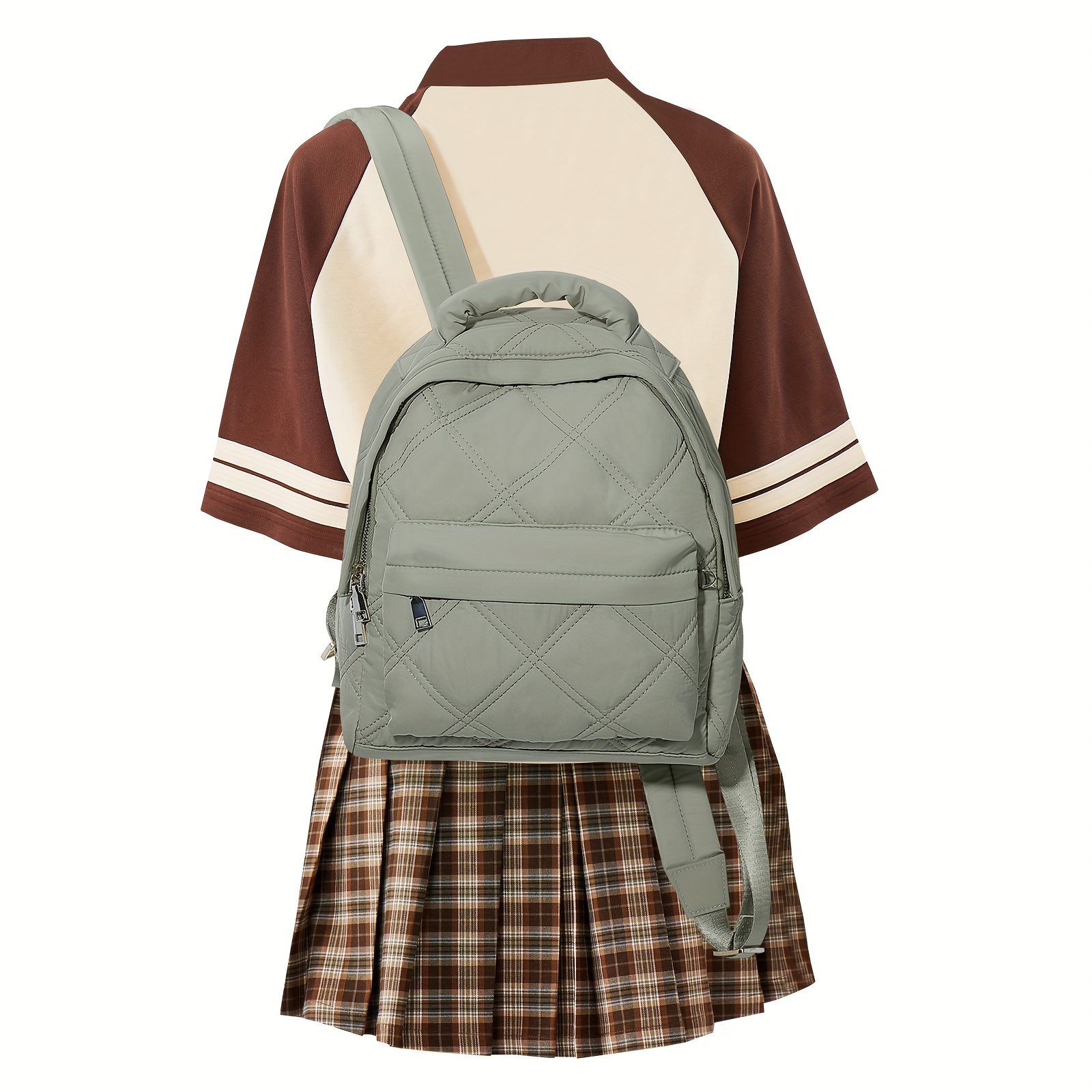 Minimalist Small Zipper Storage Backpack Versatile Travel - Temu Australia