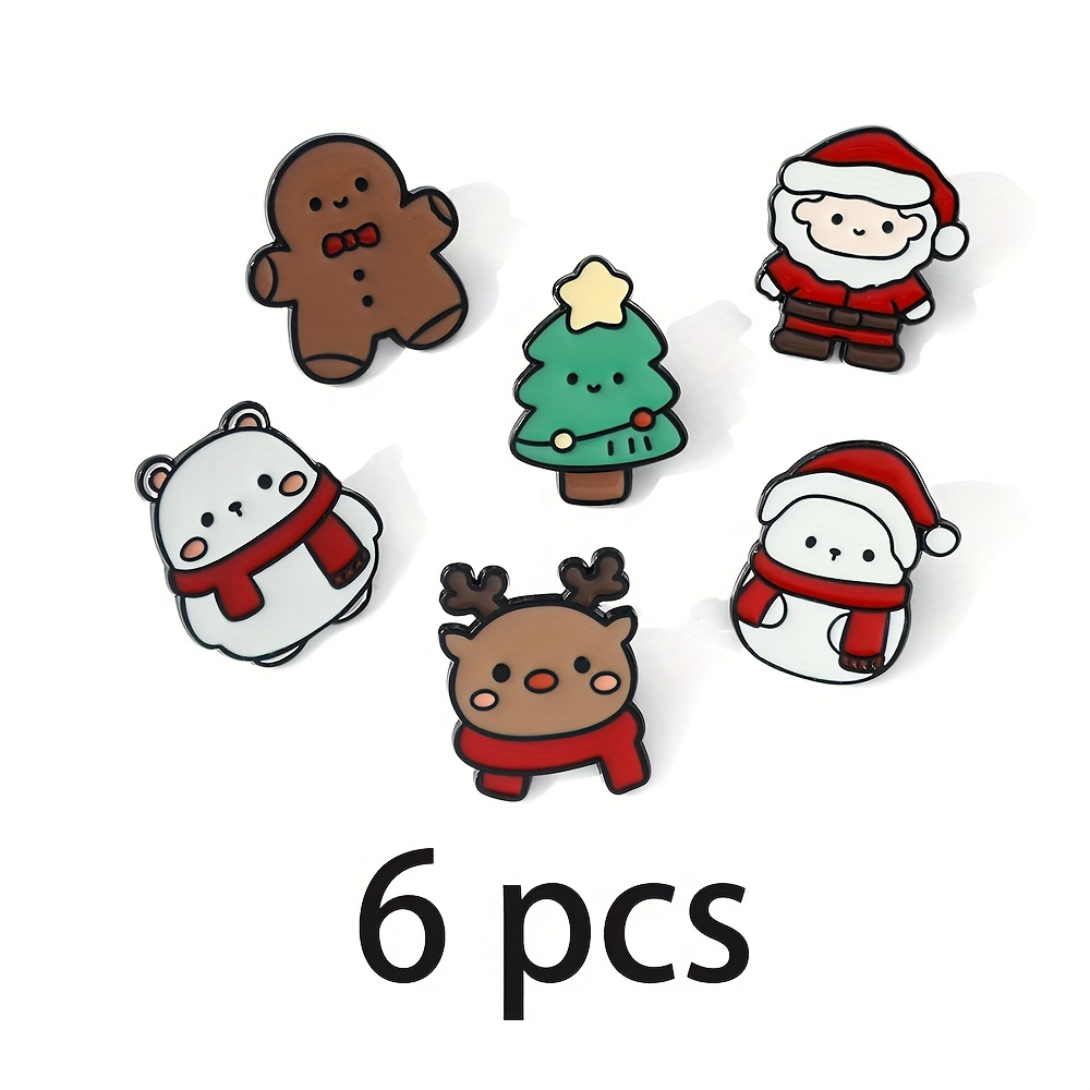 Cute Christmas Tree Reindeer Etc Shape Brooch Pin Wallet - Temu United ...
