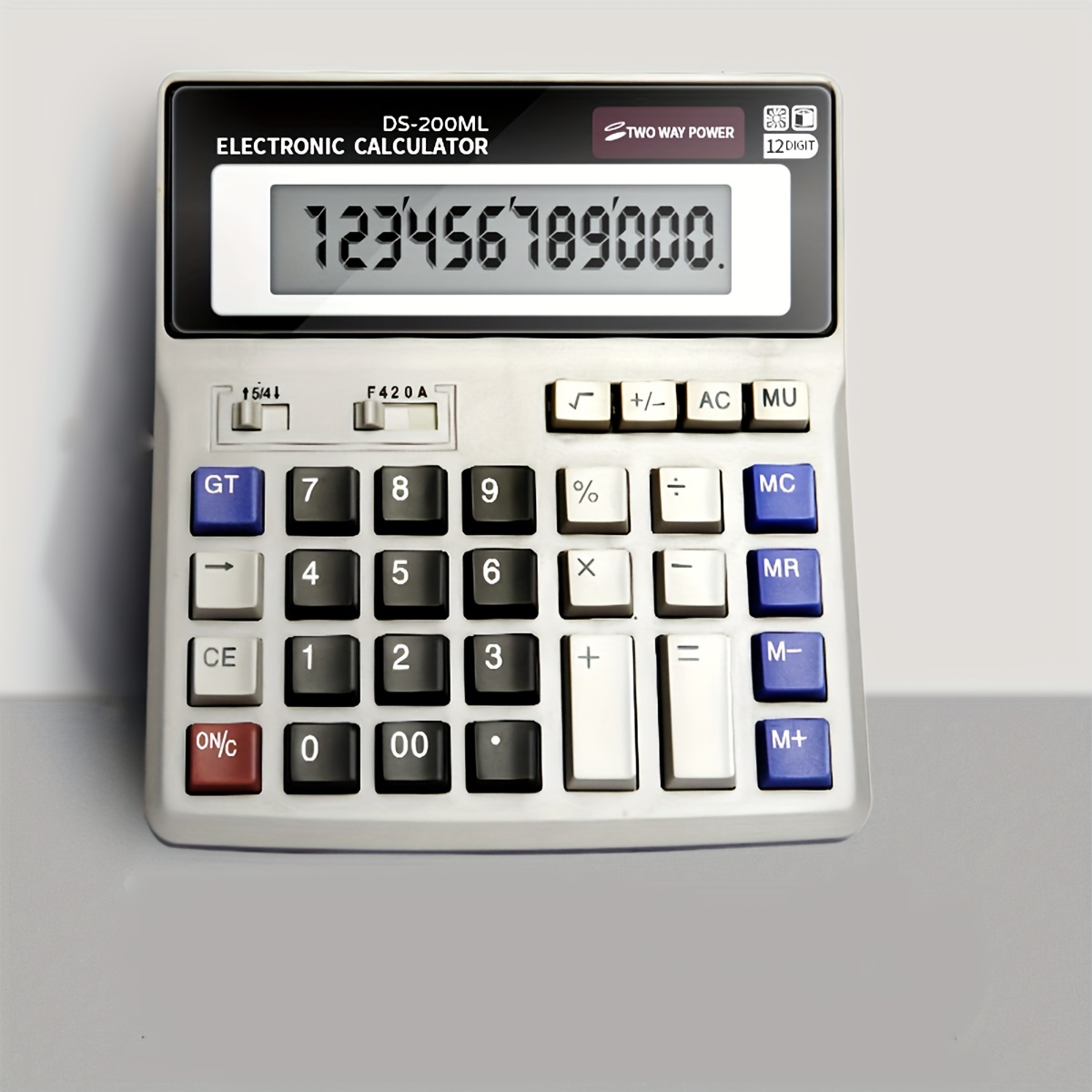 Solar Calculator 12 Digits Dual Power Calculator With - Temu Australia