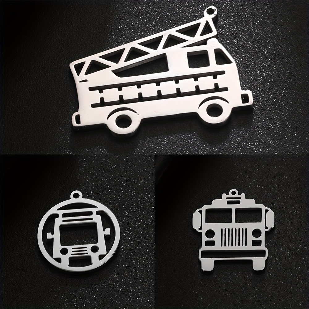 Fire Hydrant Car Fireman Truck Charms Stainless Steel - Temu Canada