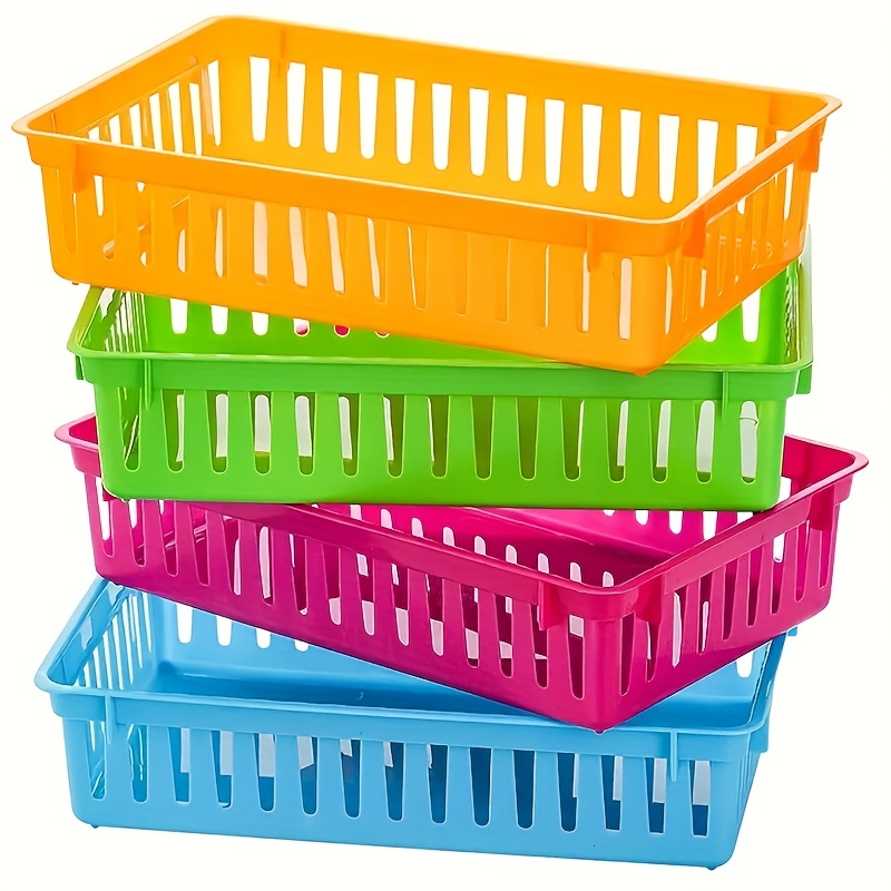 Stationery Storage Baskets Colorful Classroom Storage Basket - Temu Canada