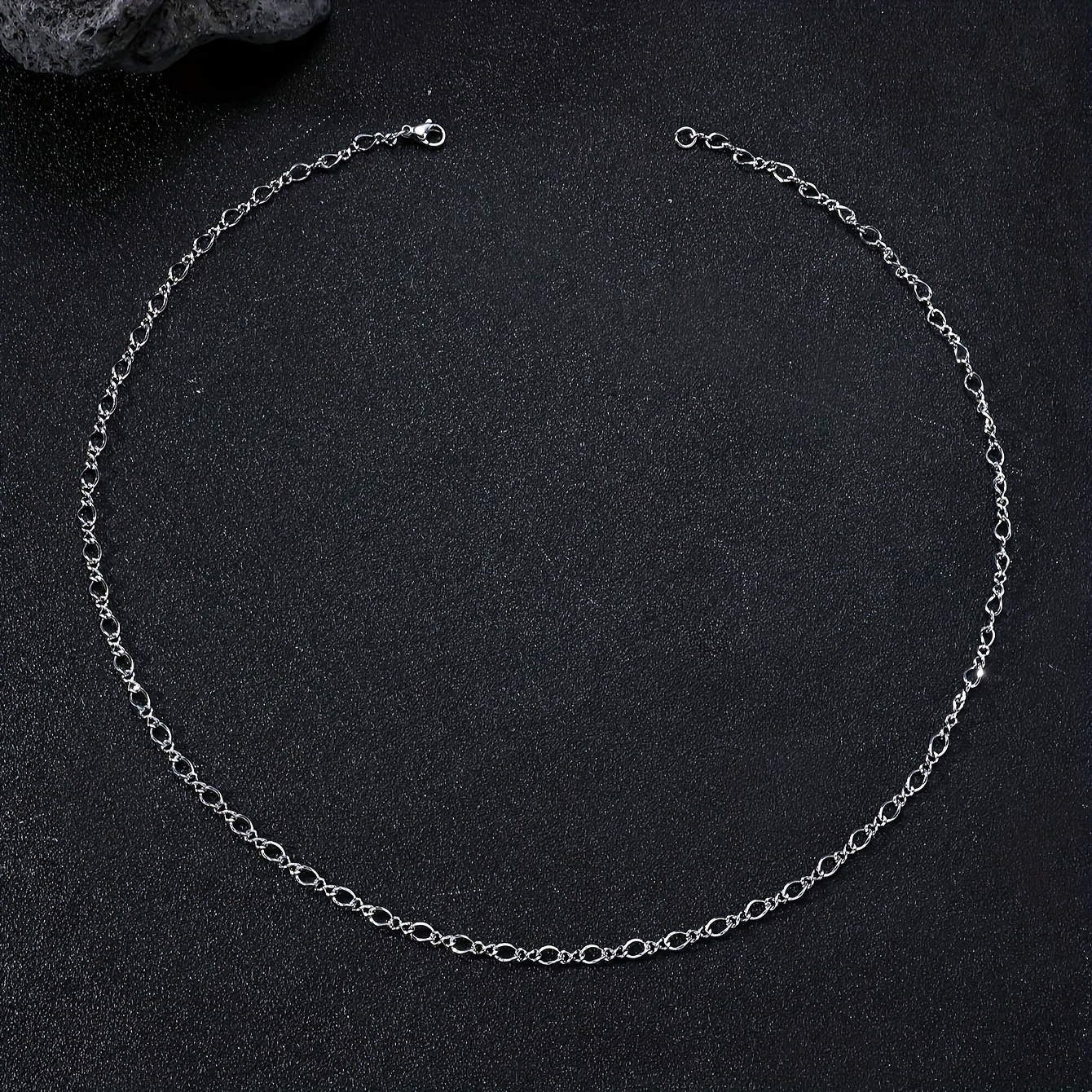 Men's Trendy 8 character Chain Necklace - Temu United Kingdom