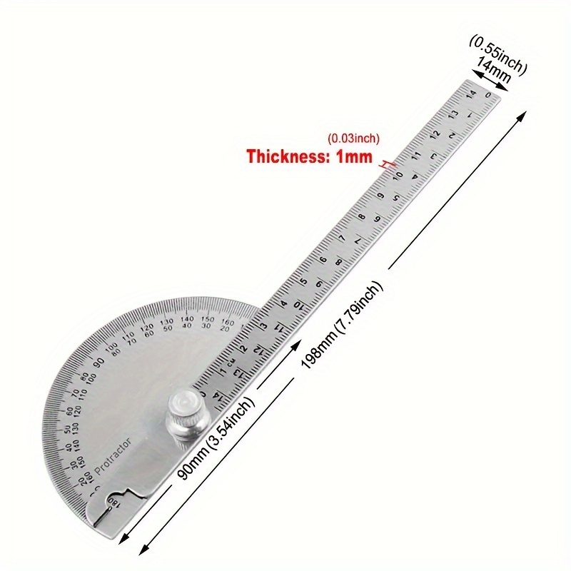 protractor angle ruler graduated ruler angle ruler 180 Temu