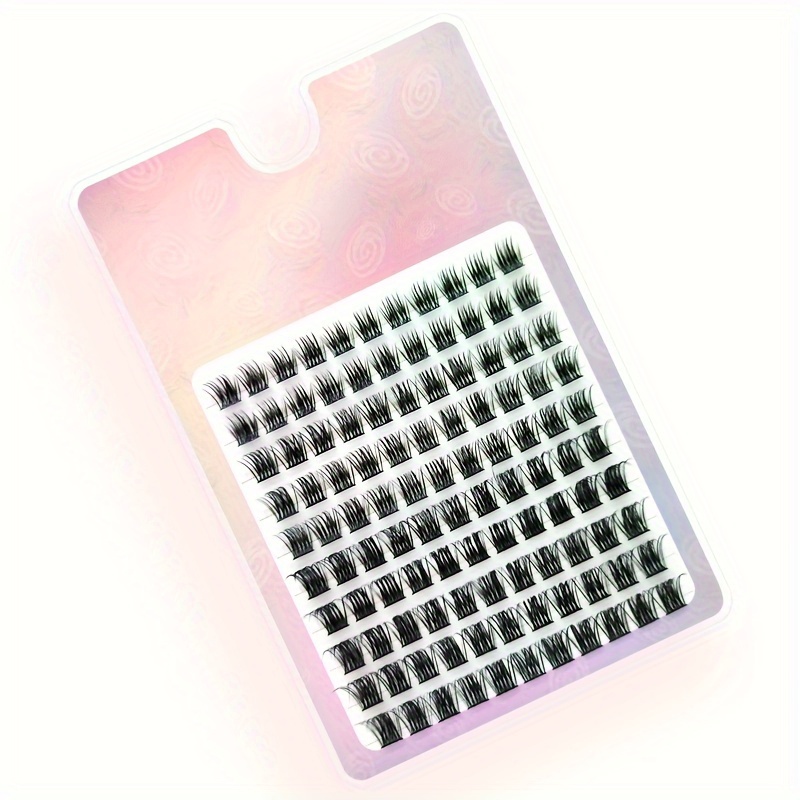 Curling Cluster Lashes Individual Lashes Diy Lashes - Temu United Kingdom