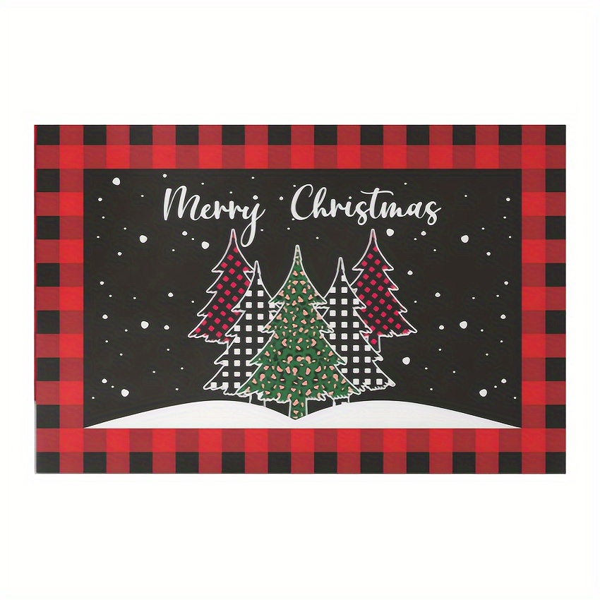 Christmas Linen Placemat Christmas Theme Placemat Red Heat - Temu Australia