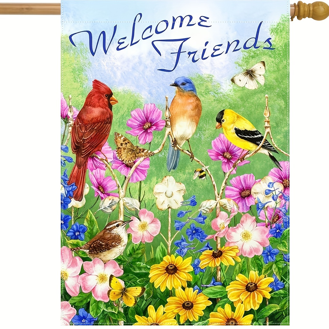 Outdoor Home Decoration Party Decoration Garden Flag - Temu Australia