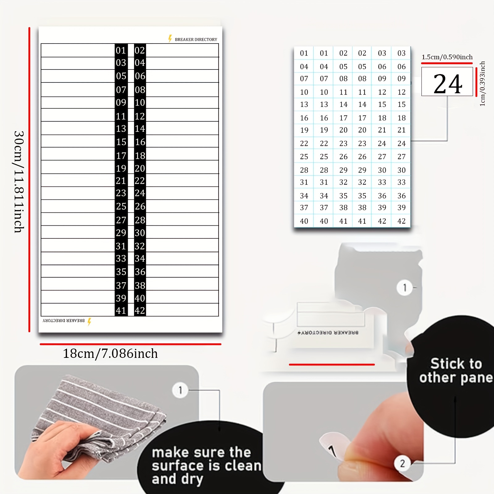 Circuit Breaker Catalog Label Sticker Load Center - Temu