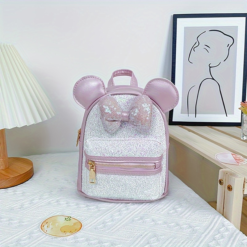 New Mini Backpack Trendy Fashion Sequin Small School Bag - Temu Denmark