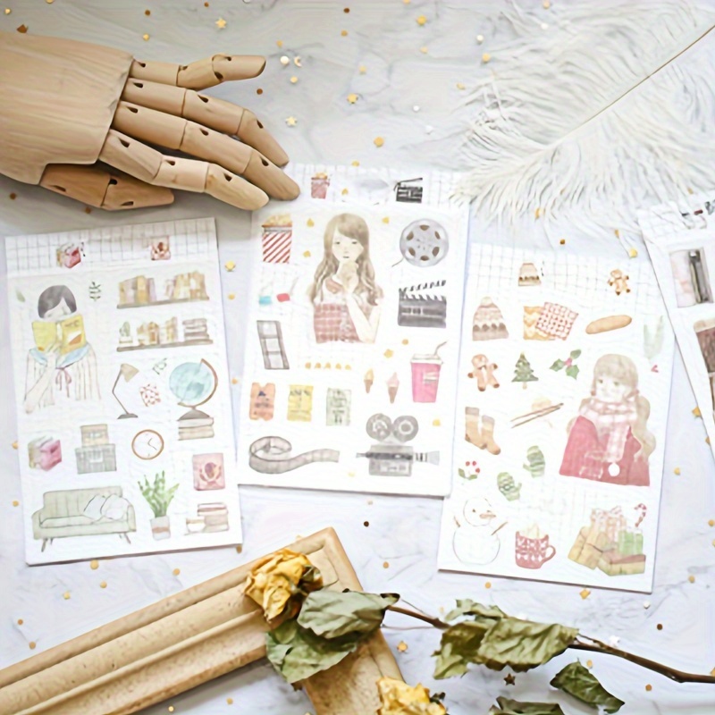 Washi Sticker Diy Hand Account Photo Album Sticker Scrapbook - Temu Canada