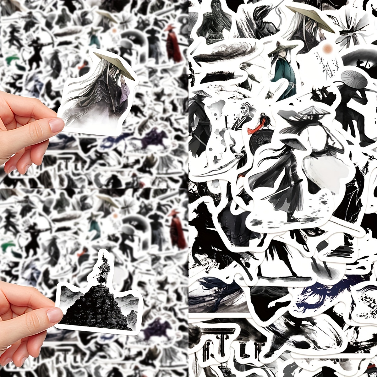 Ink Knight Stickers Black White Antique Series Graffiti - Temu United ...