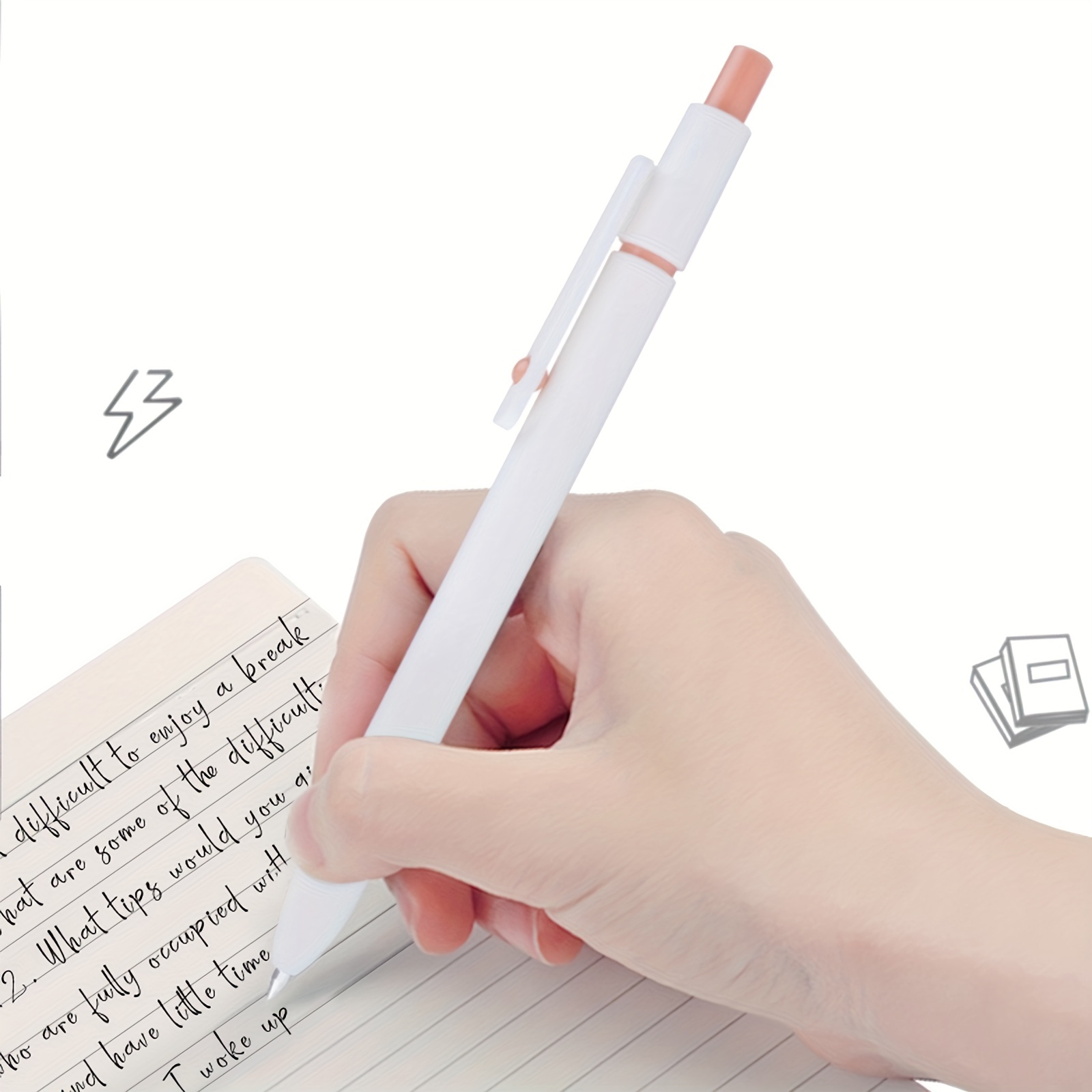 5pcs gel pens quick dry ink pens premium retractable rolling ball gel ...