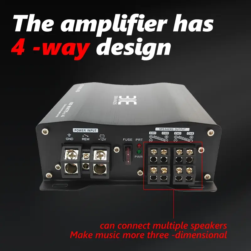 Max9800w 강력한 4채널 클래스 D 풀레인지 차량용 앰프 Mosfet 전원 공급 장치 좋은 음질 추 Temu Korea