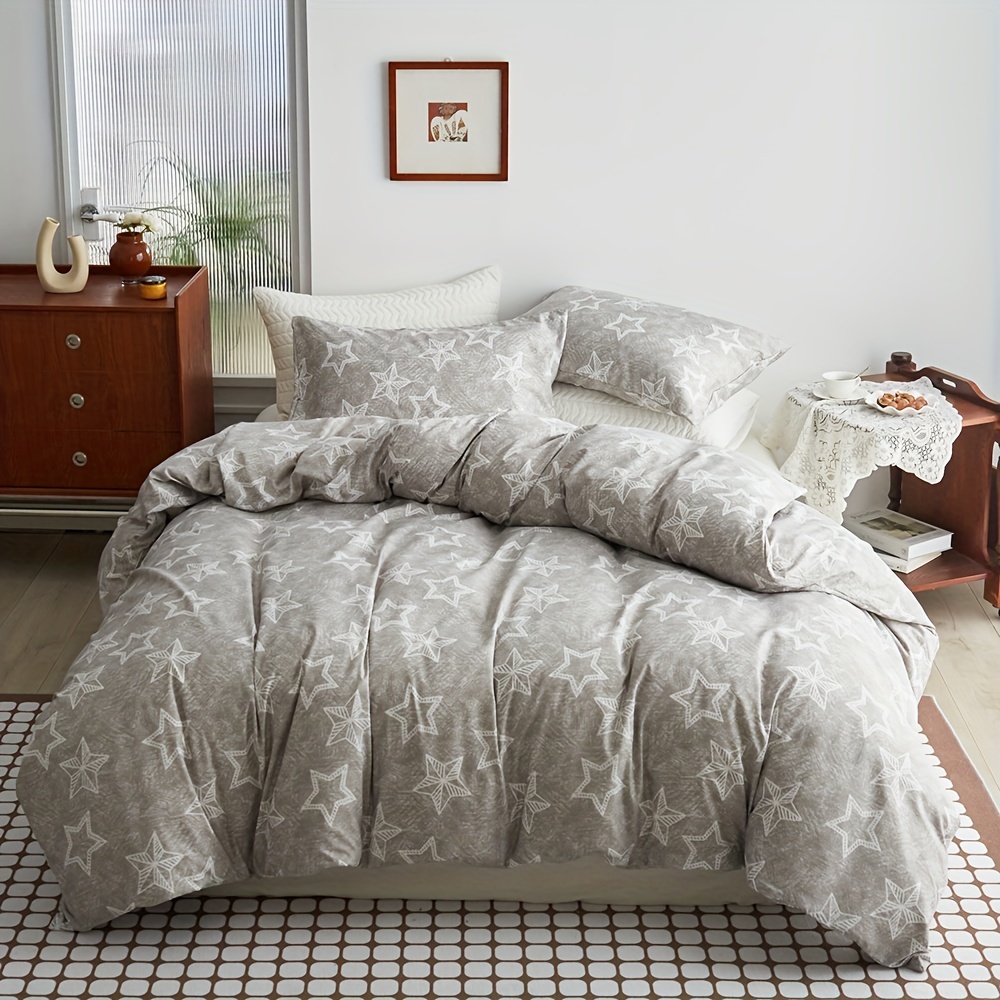 Duvet Cover Set Pentagram Print Bedding Set Skin Friendly - Temu Australia