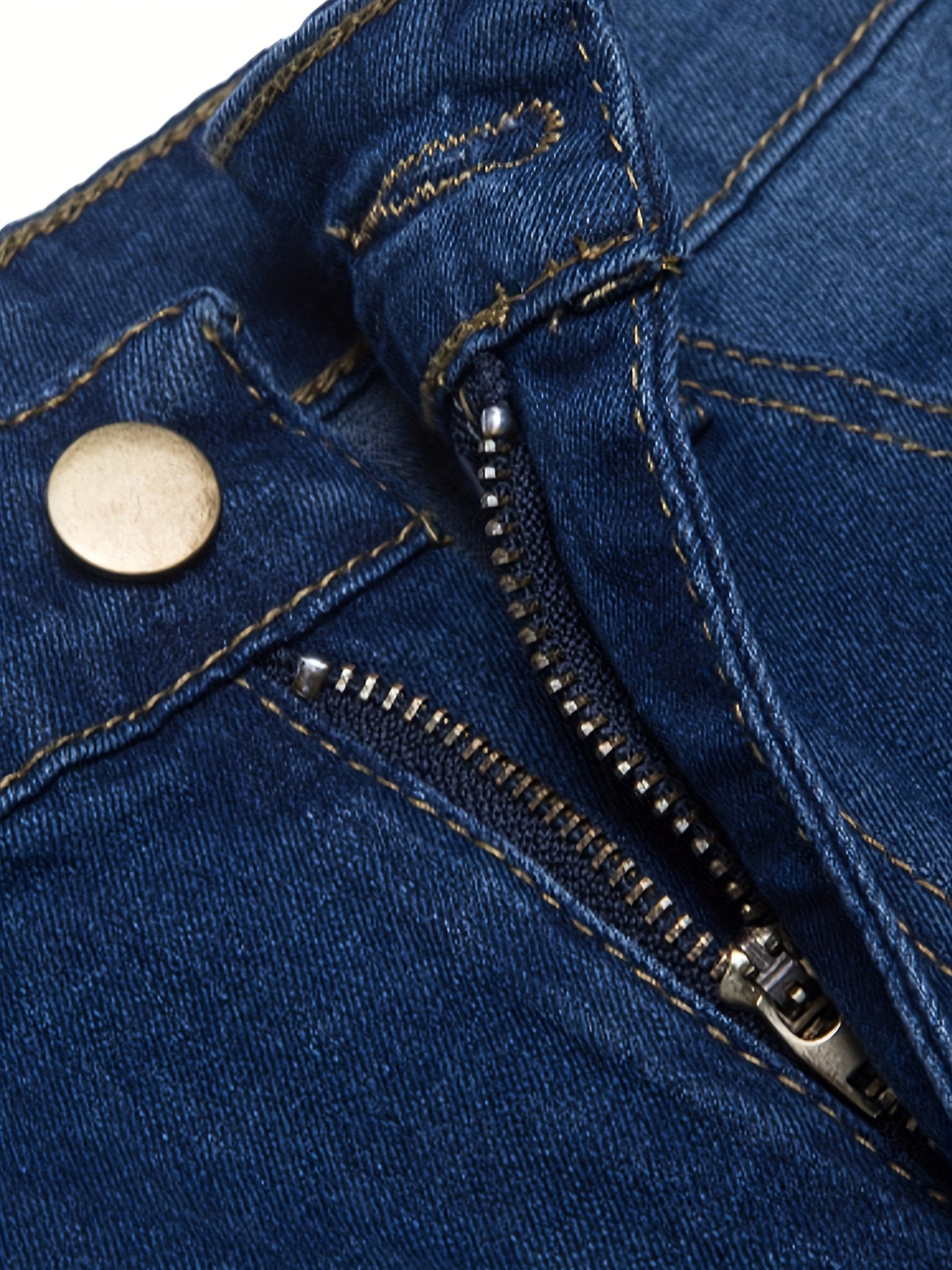 ripped washed blue skinny leg jeans distressed denim pants - Temu Canada