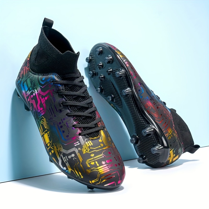 Professional Soccer Cleats Non slip Breathable High top - Temu Canada