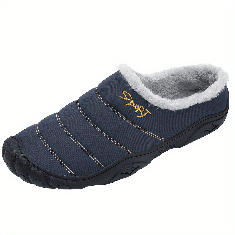 Men's Soft Cozy House Slippers Breathable Anti skid Fuzz - Temu New Zealand