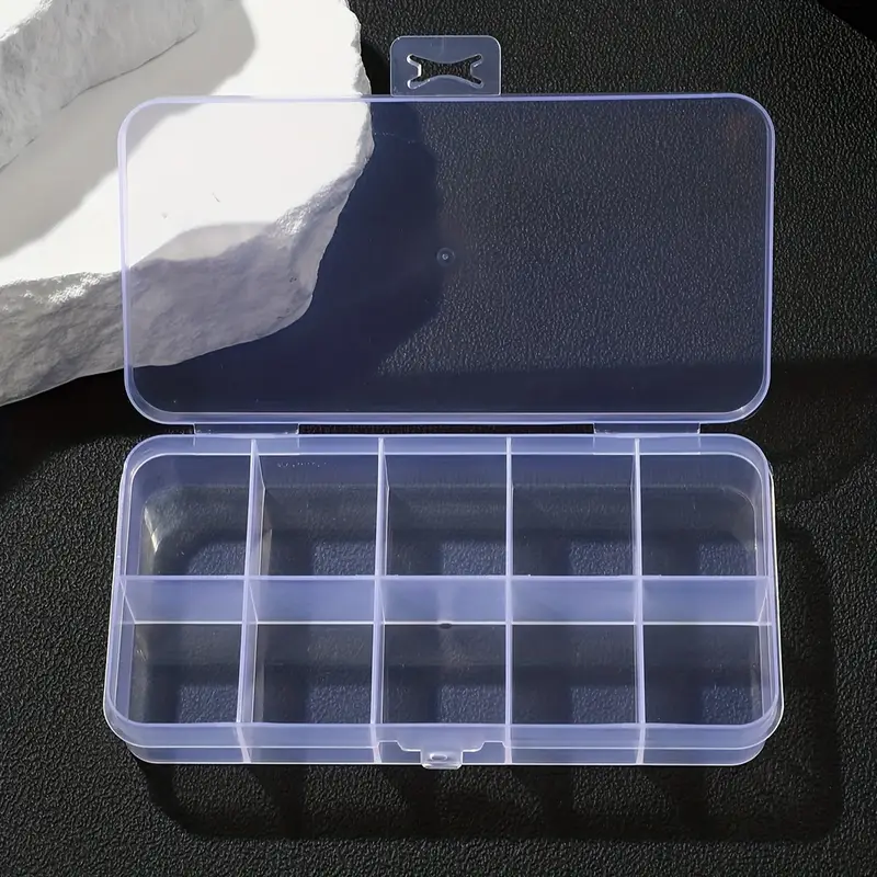 6 個 10 ジュエリー収納ボックスルースビーズ Diy 材料選別 抗酸化透明プラスチックボックス Temu Japan