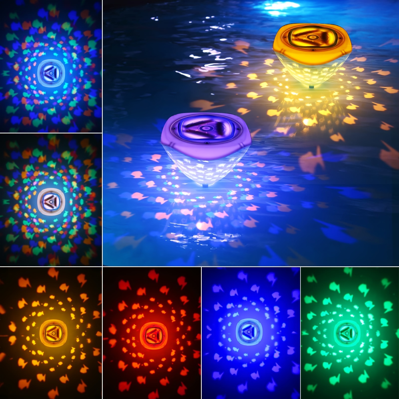 Floating Swimming Pool Lights Fish Pattern Color Changing - Temu Canada