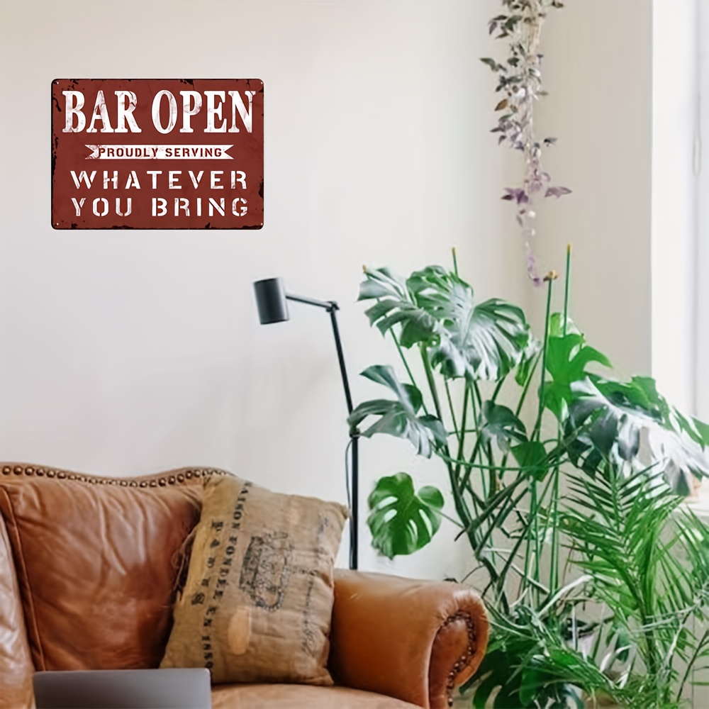 "bar Open Serving " Metal Tin Sign - Temu Portugal