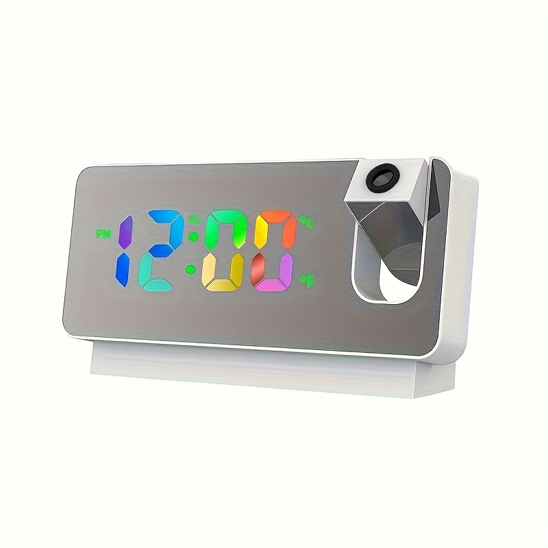 Led Screen Multifunctional Projection Digital Alarm Clock - Temu Australia