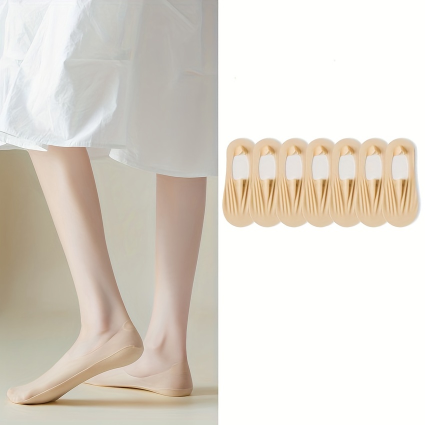 4 7 9 Pairs Semi Sheer Mesh Socks Anti Skid Lightweight - Temu United