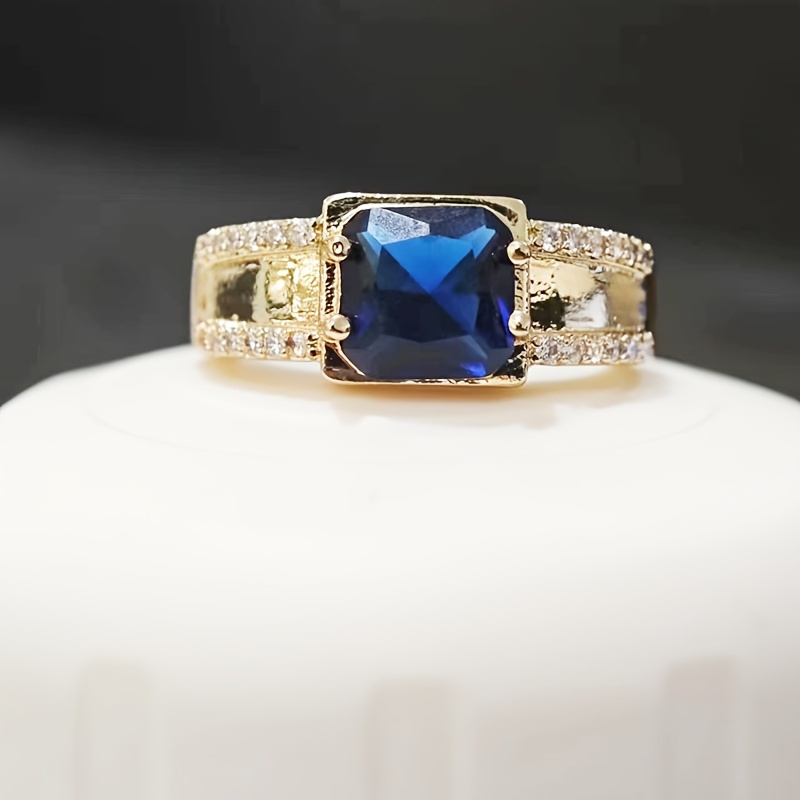 High-quality Classic Zircon Wedding Ring - Temu United Kingdom