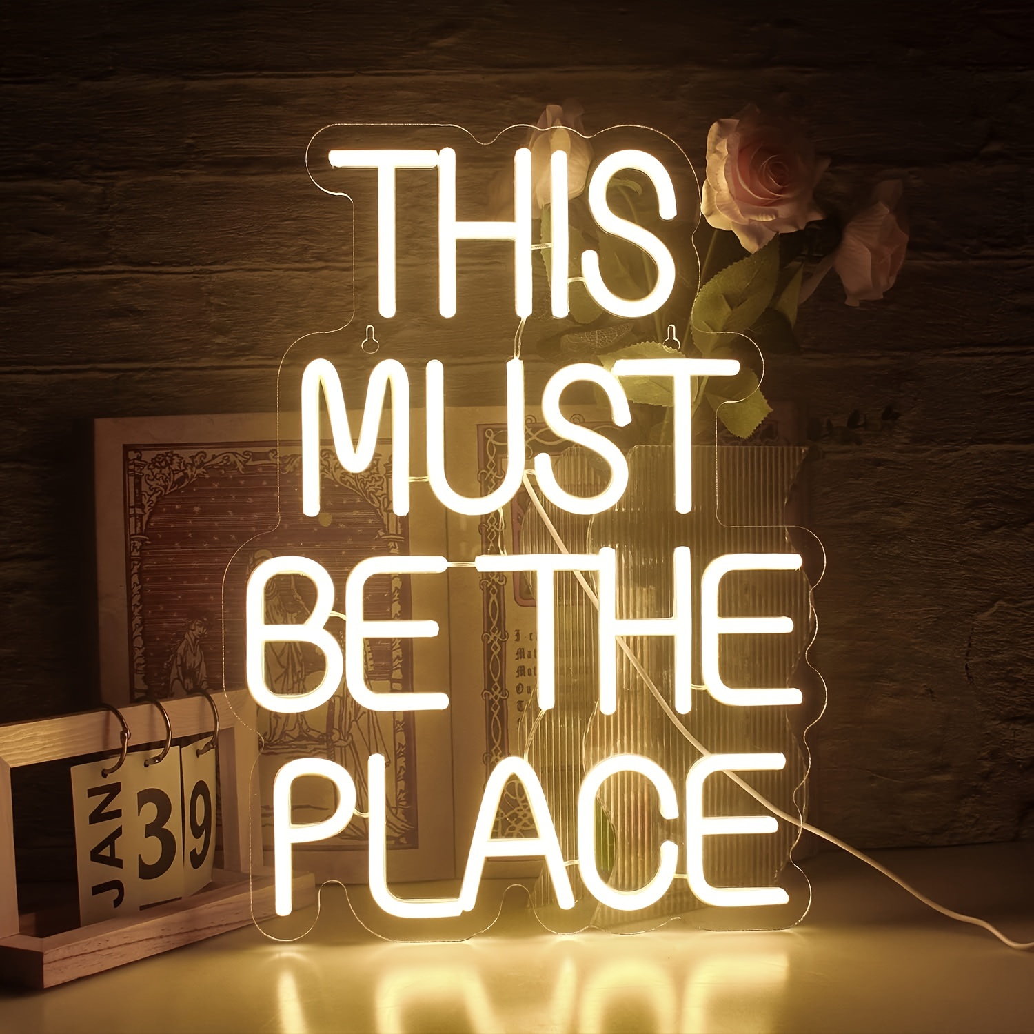 Must Neon Sign Wall Decoration Warm White Letter Neon - Temu