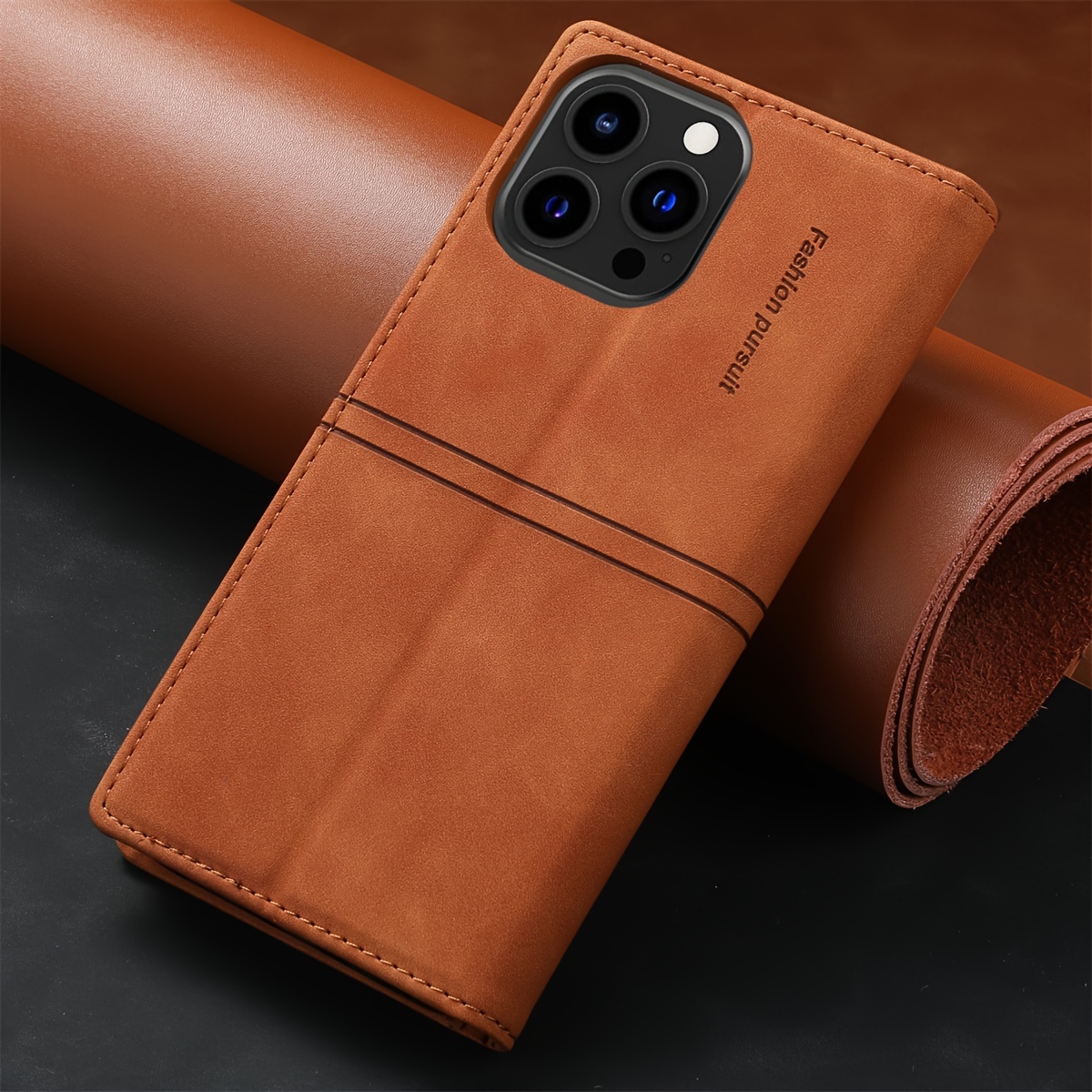 Flip Insert Card Holder Phone Protective Phone Case Iphone - Temu ...