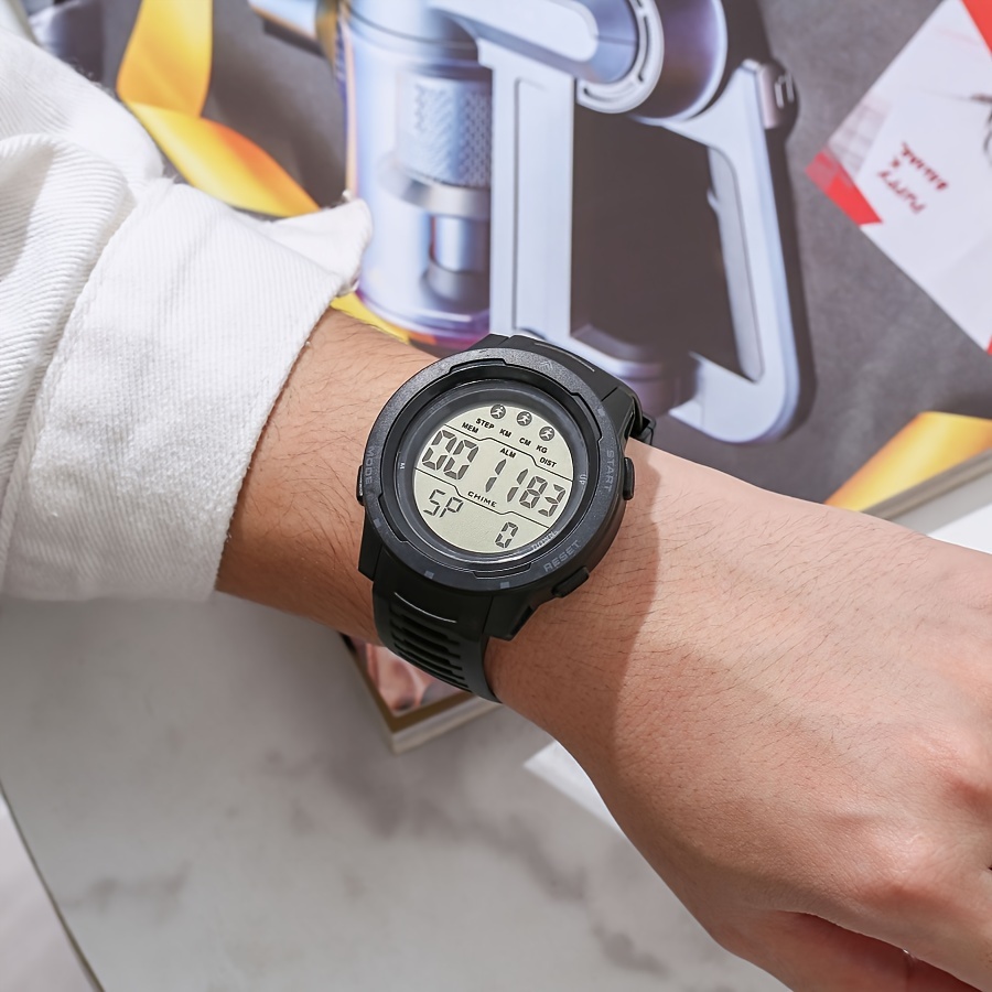 Led Round Large Screen Multifunctional Luminous Watch Date - Temu Ireland