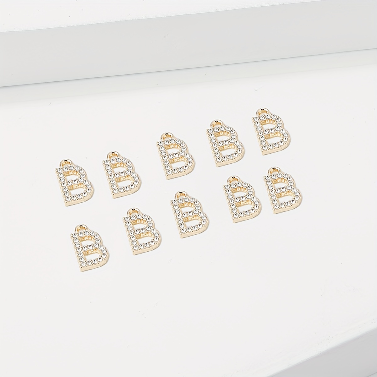 Inlaid Shiny Rhinestone Letter Shaped Pendant For Diy - Temu United Kingdom