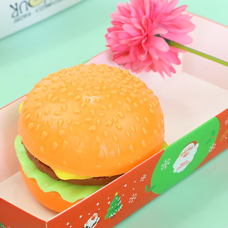 Kawaii Simulation Food Squeeze Fidget Burger Toys