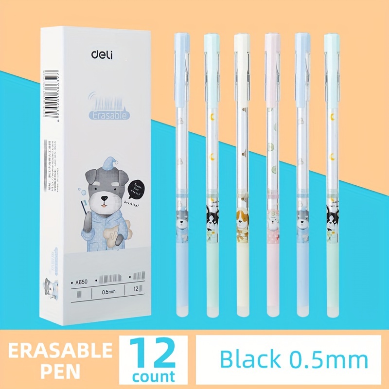 Thermal Erase Full Needle Tube Heat Erasable Pen Black - Temu New Zealand