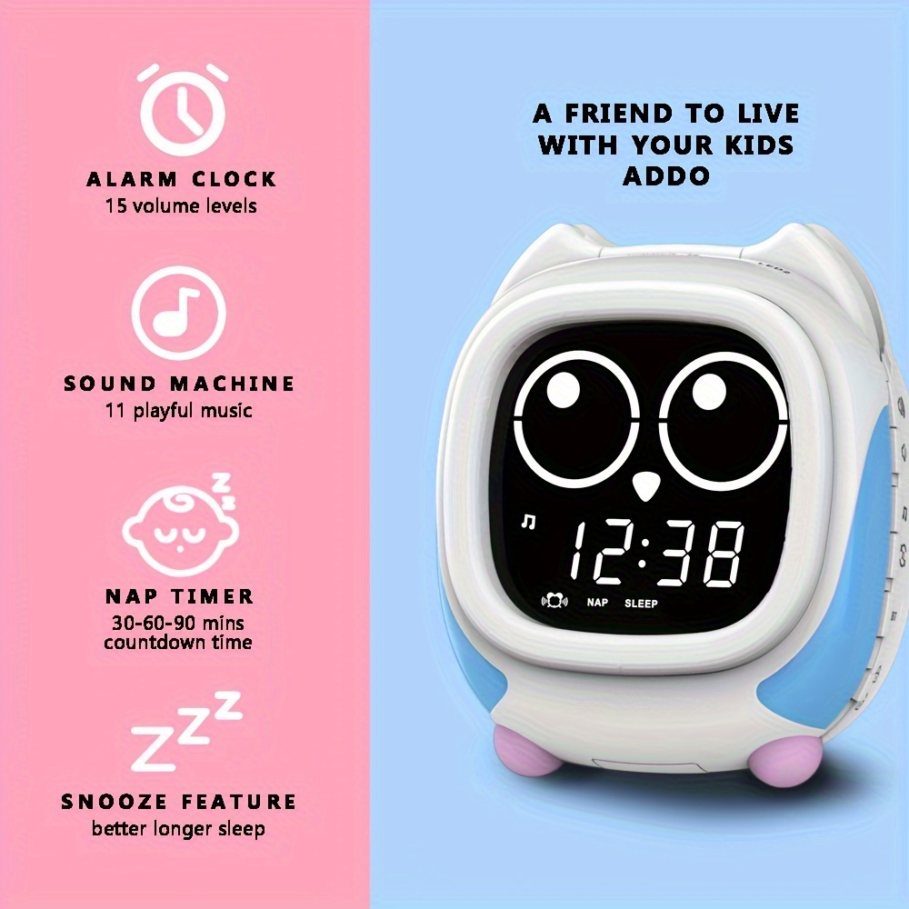 Owl Shaped Alarm Clock Sunrise/sunset Simulation Bedside - Temu Ireland