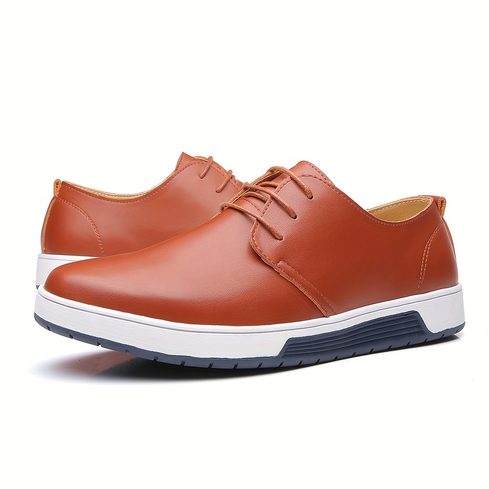 Mens Derby Shoes Casual Walking Shoes Lace Up Front Shoes For Men - Men ...