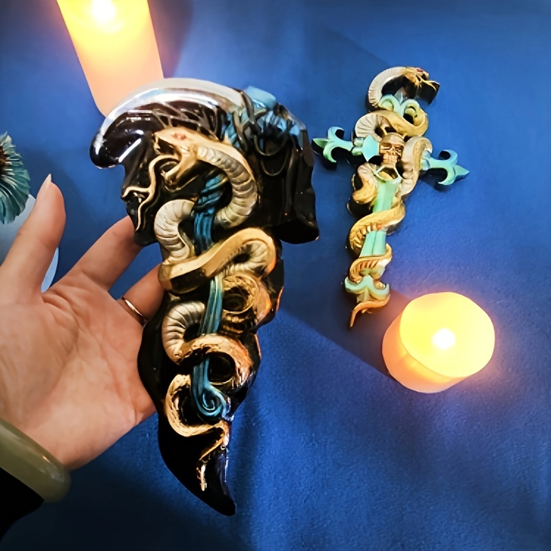 Snake Cross Pendant Silicone Mold Living Room Wall Hanging - Temu ...