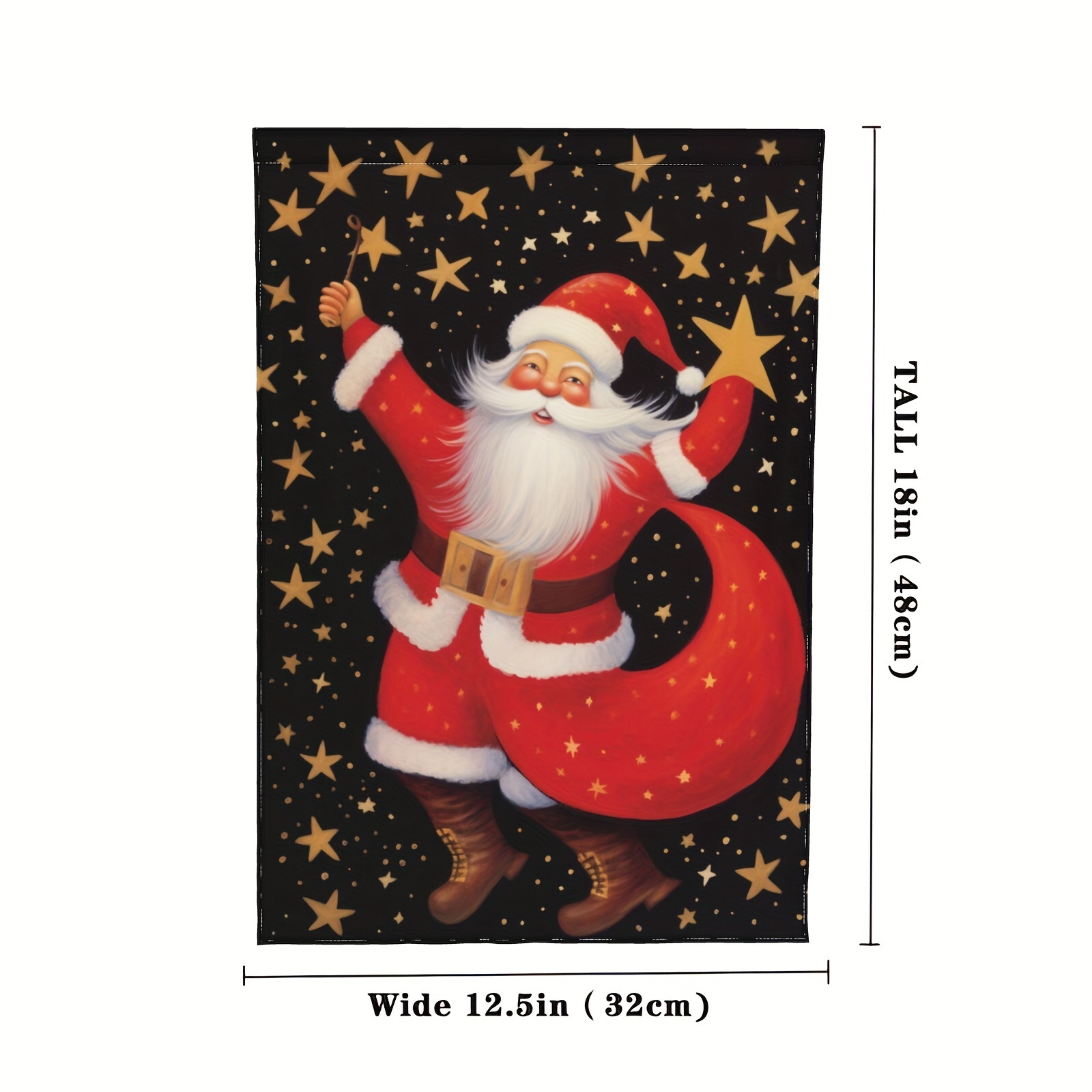 Celestial Santa Christmas Flag Double Sided Christmas Garden - Temu ...